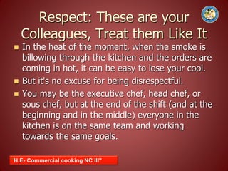 1. leading workplace communication- commercial cooking | PPTX