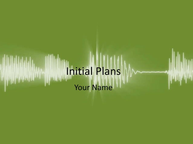 1. initial plans(4) | PPTX