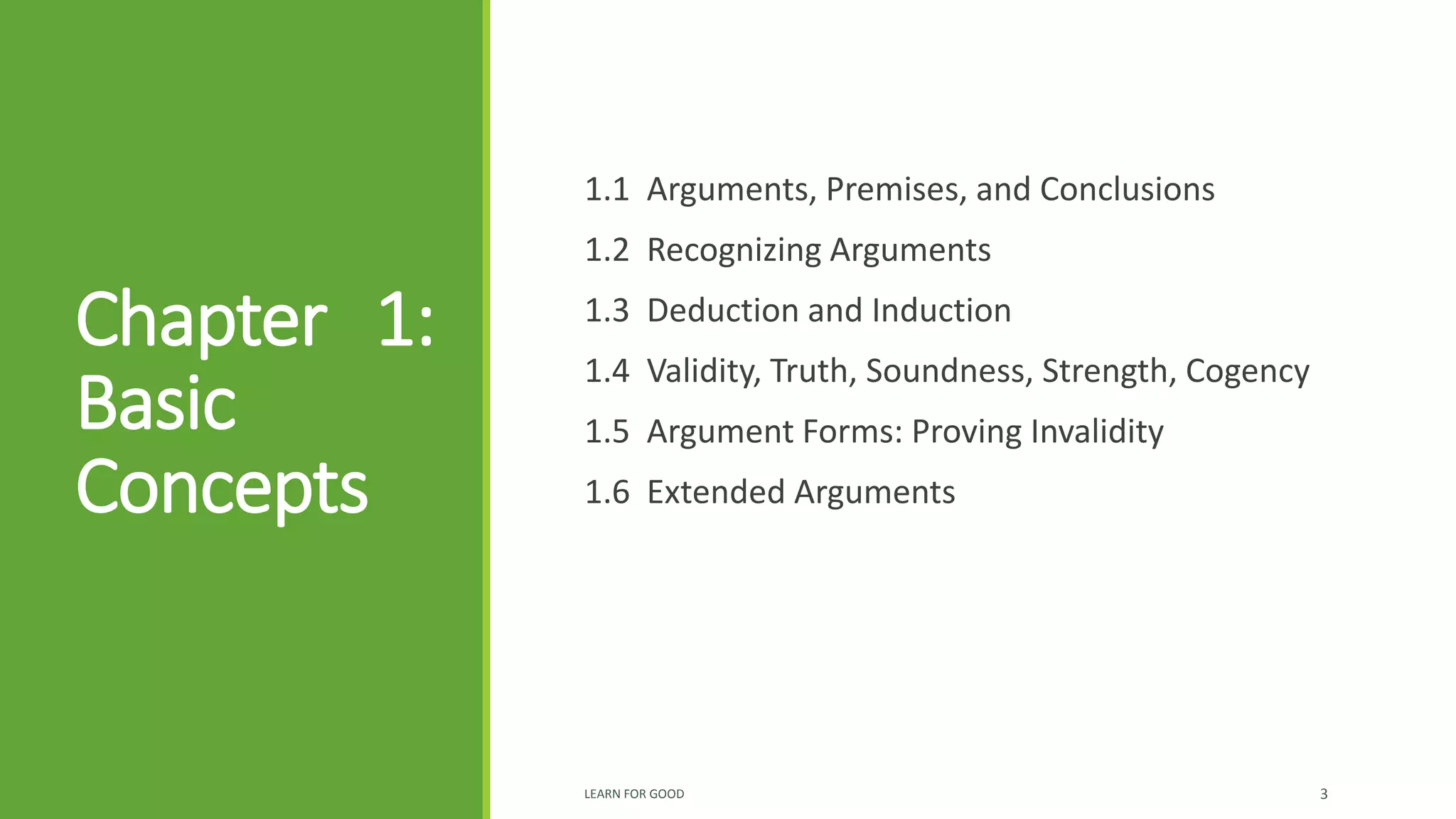 1.1 arguments, premises, and conclusions | PPTX