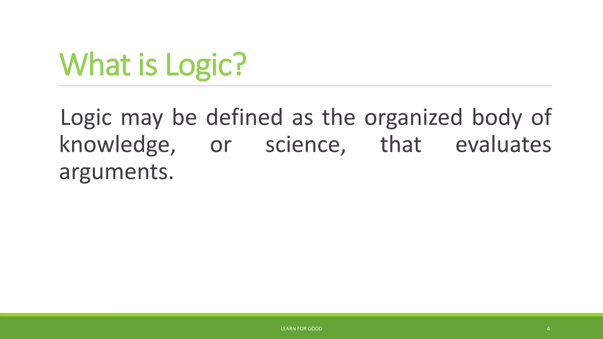 1.1 arguments, premises, and conclusions | PPTX