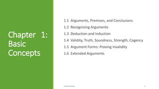 1.1 arguments, premises, and conclusions | PPTX