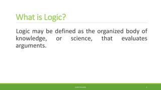 1.1 arguments, premises, and conclusions | PPTX