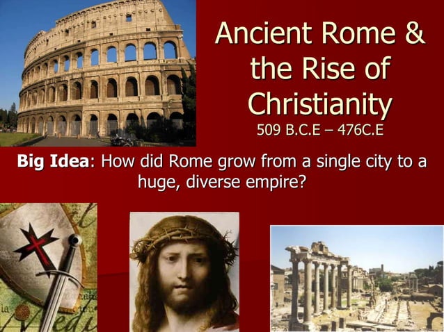WH1 Ancient Rome | PPT | Christianity | Religion & Spirituality