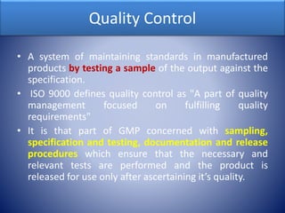 1.3 quality control | PPT