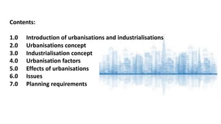 Introduction of Urbanisation Concept | PPT