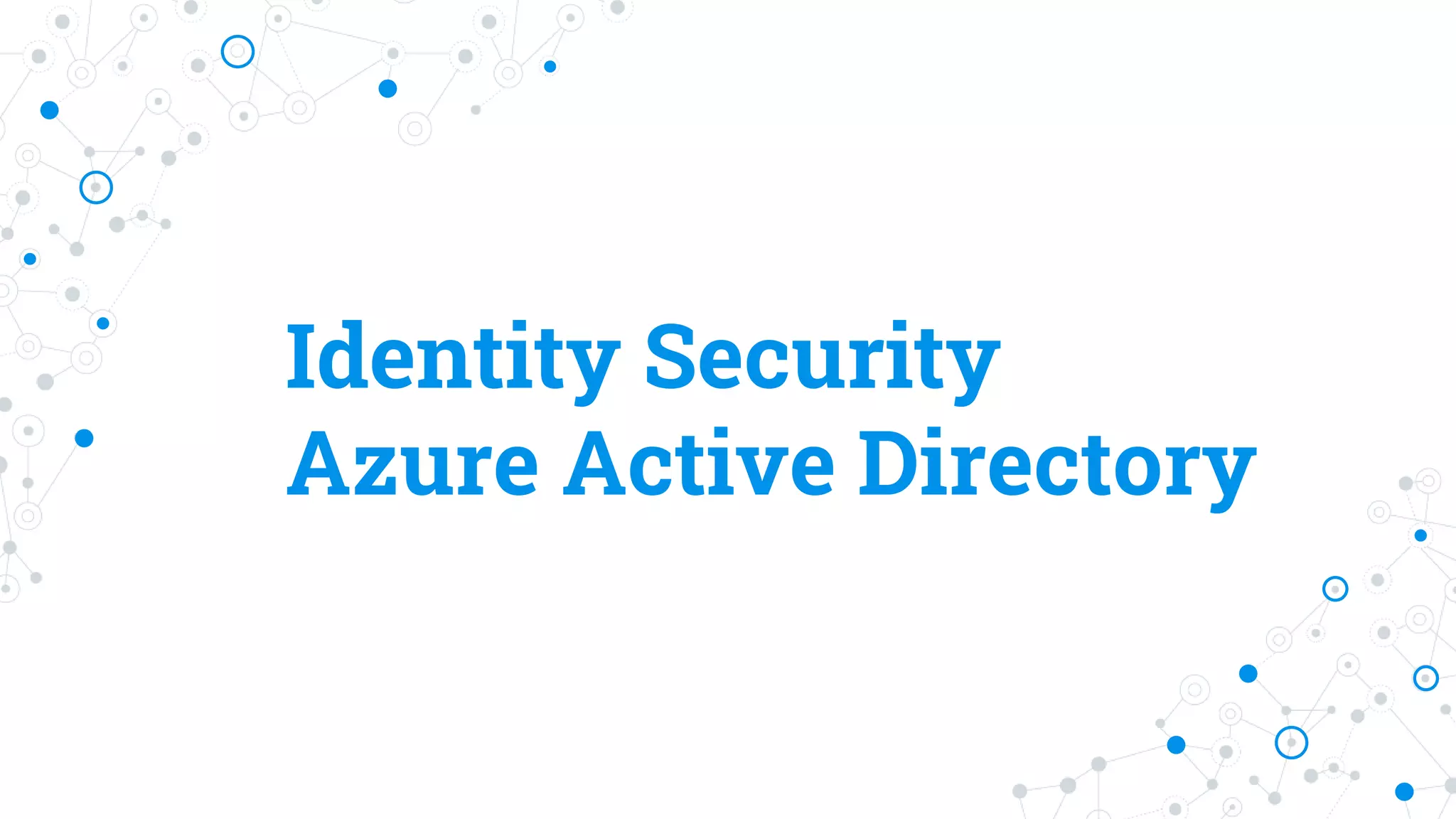 Identity Security - Azure Active Directory | PDF
