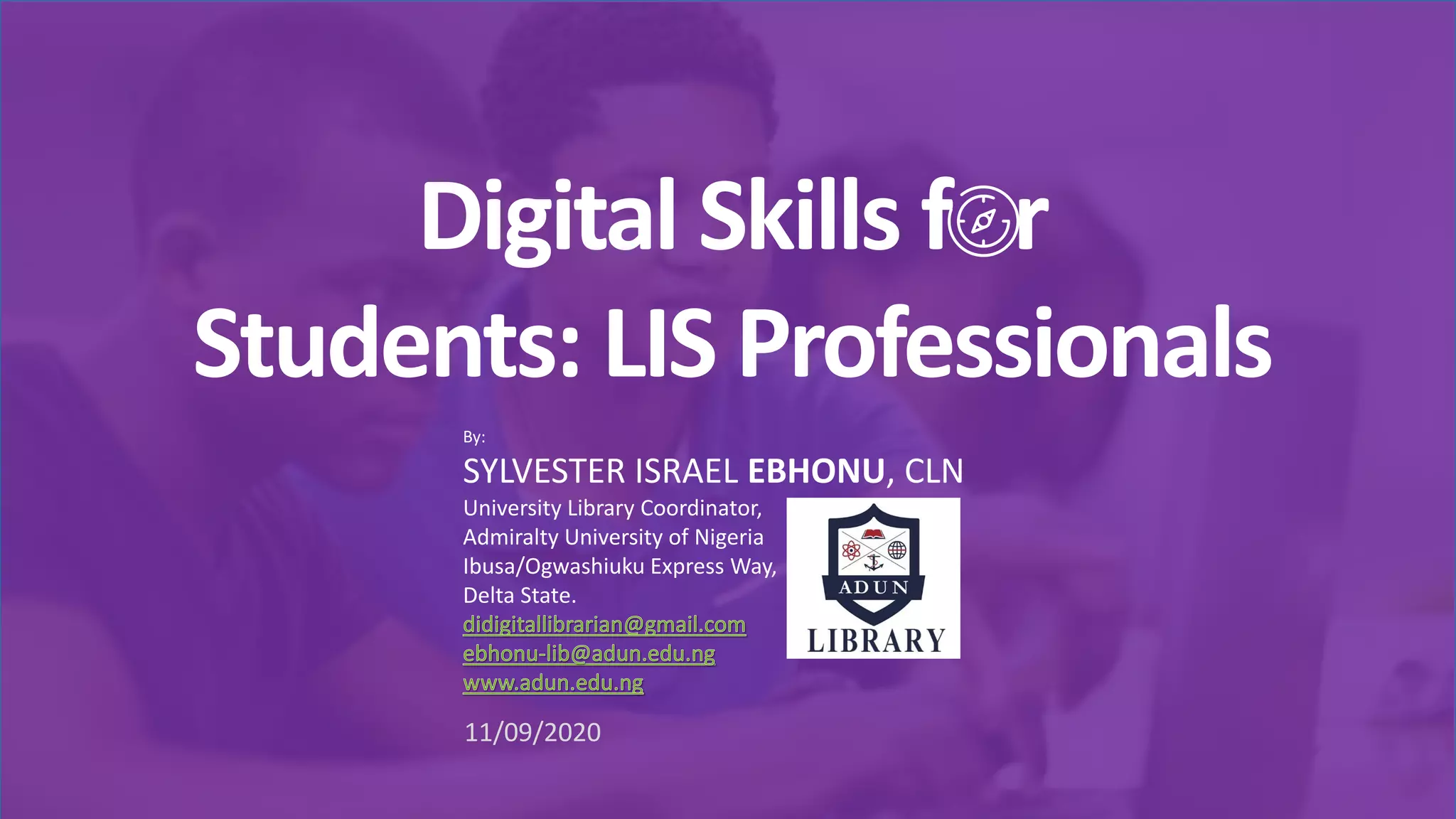 Digital Skills for Students for LIS Professionals - Sylvester Ebhonu | PDF
