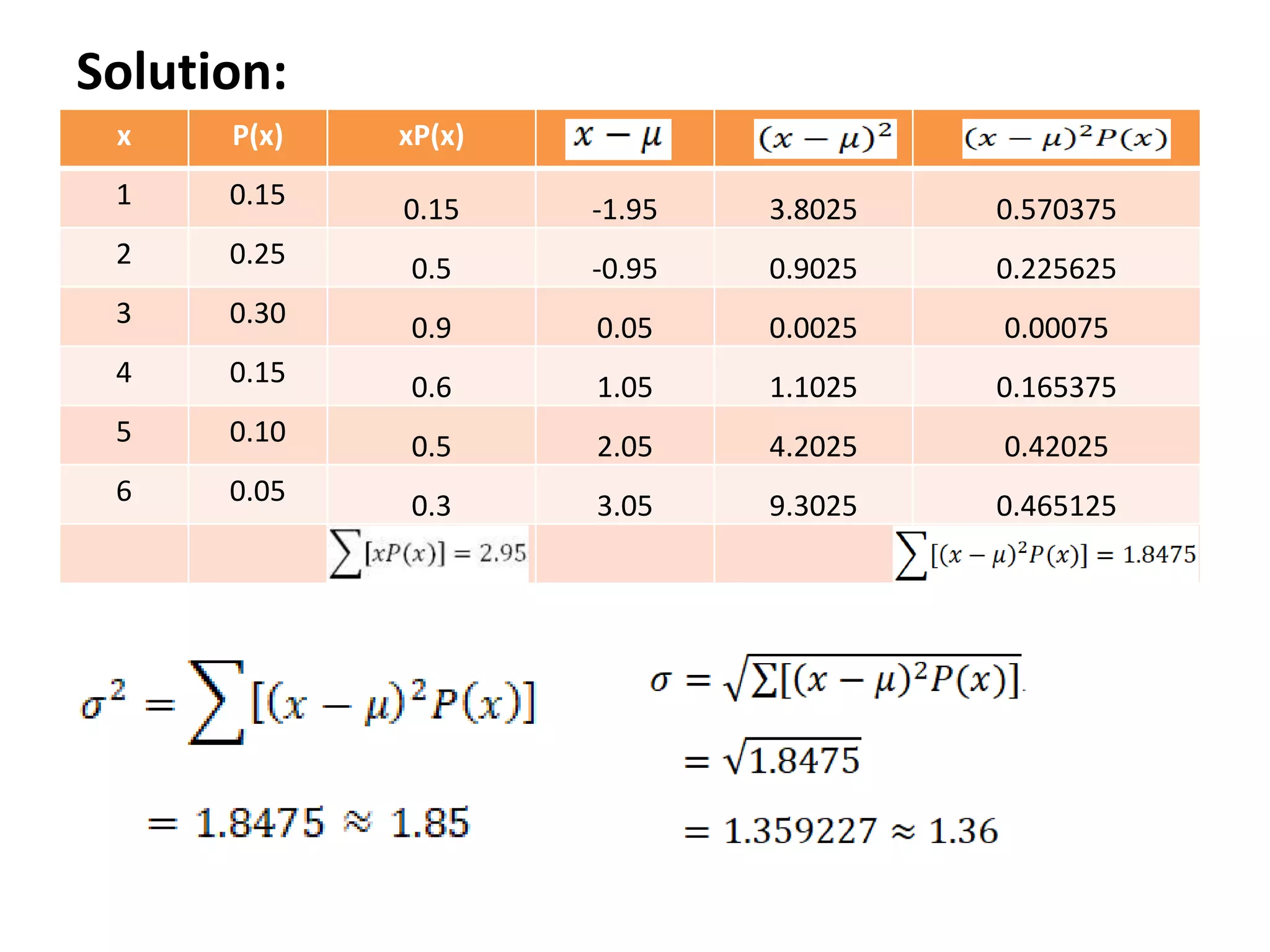11 Mean Variance And Standard Deviation Pptx Physics Science