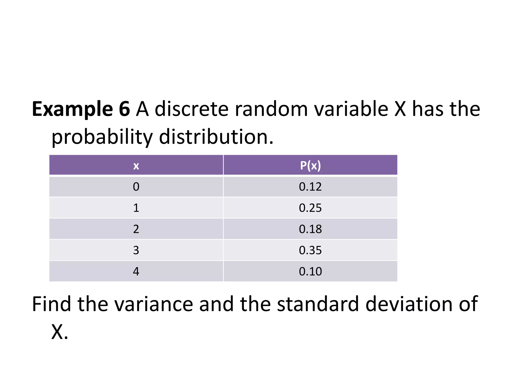 1.1 mean, variance and standard deviation | PPTX