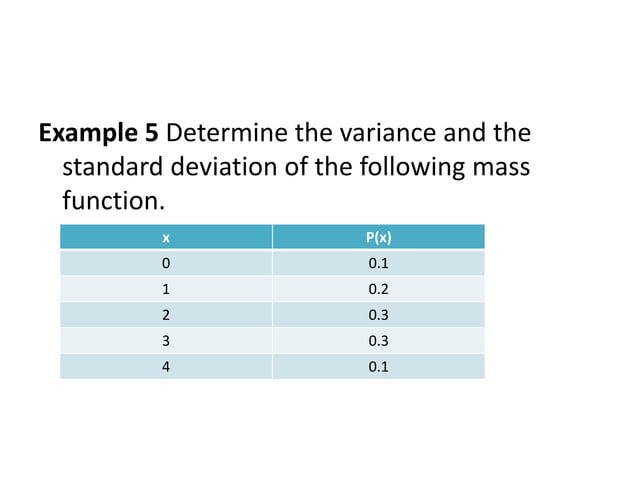 1.1 mean, variance and standard deviation | PPTX | Physics | Science