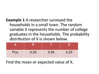 1.1 mean, variance and standard deviation | PPTX