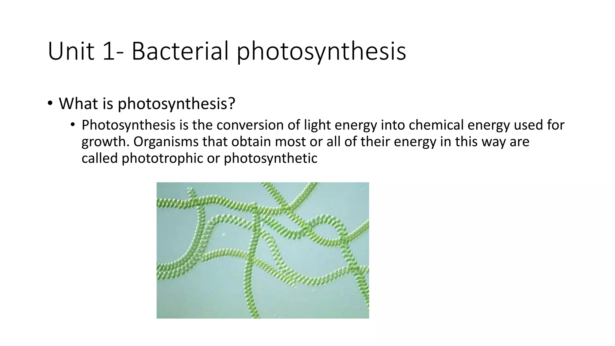 photosynthetic microorganisms (microbial metabolism) | PPTX