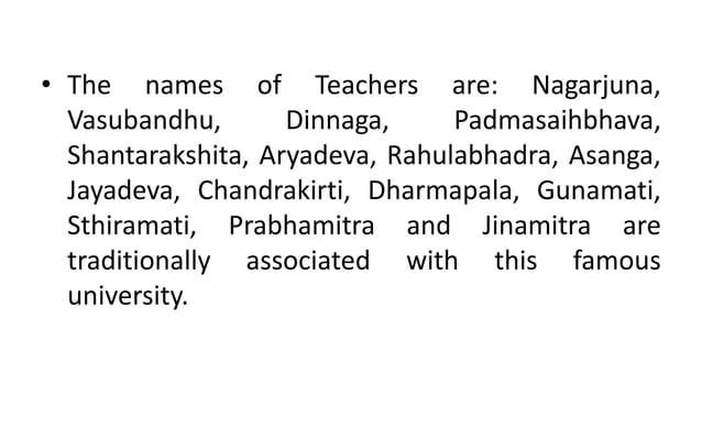 Ancient Educational Institutions: Takshashila, Nalanda and Valabhi | PPTX