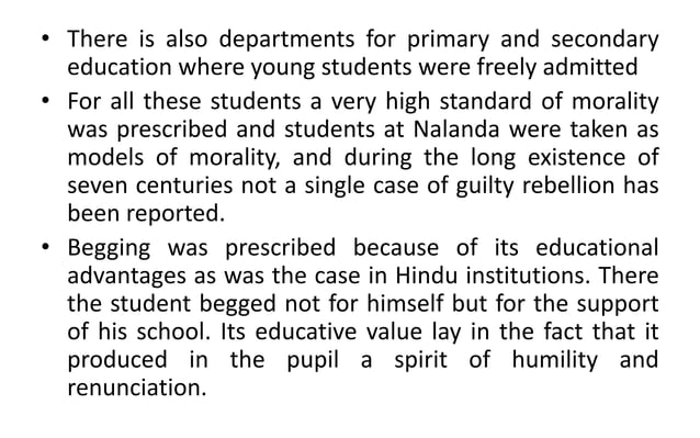 Ancient Educational Institutions: Takshashila, Nalanda and Valabhi | PPTX