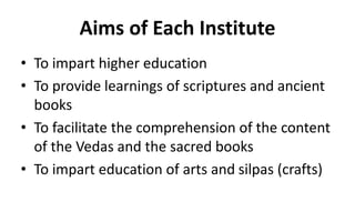 Ancient Educational Institutions: Takshashila, Nalanda and Valabhi | PPTX