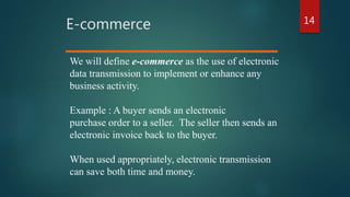 1. introduction to E-commerce | PPT