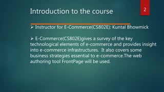 1. introduction to E-commerce | PPT