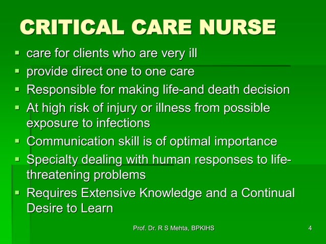 1. critical care introduction concept | PPT