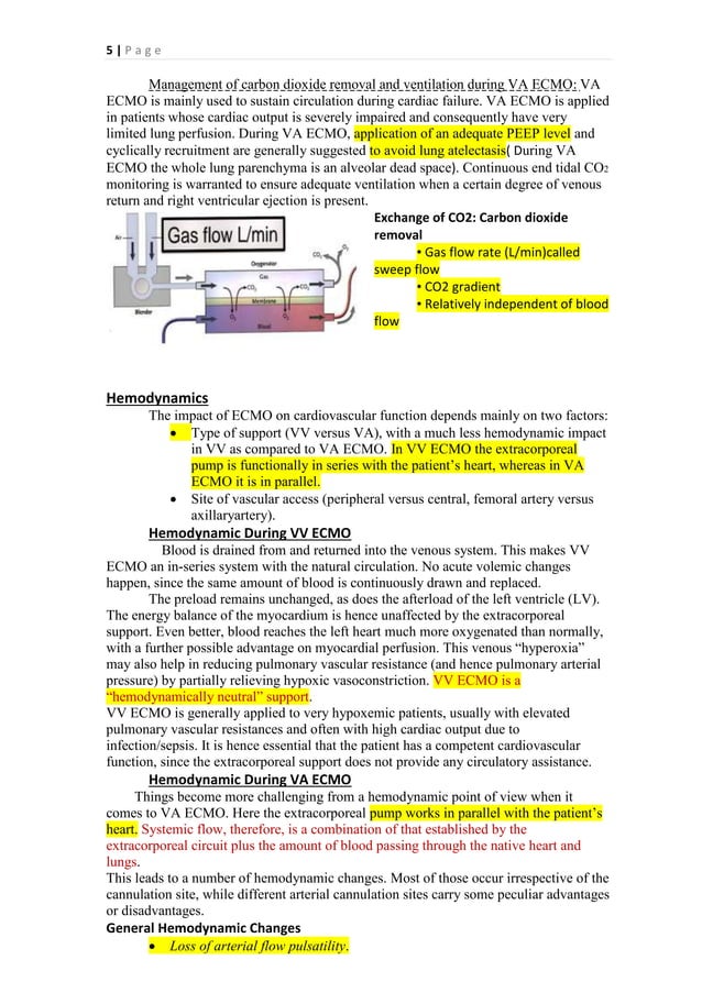 1. basic aspects of physiology during ecmo support | PDF