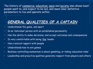 Captaincy | PPT