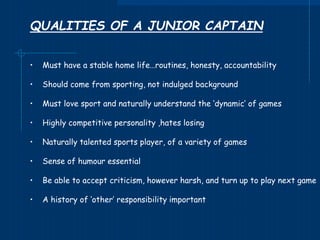 Captaincy | PPT