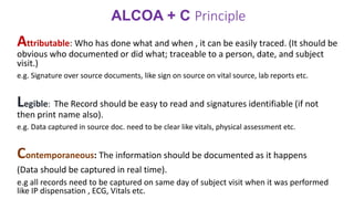 ICH-GCP E6 R2 ALCOA+C Principles | PPTX | Science