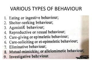 Types of behaviours | PPT