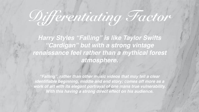 "Falling" Example Production/Project Pitch | PPT