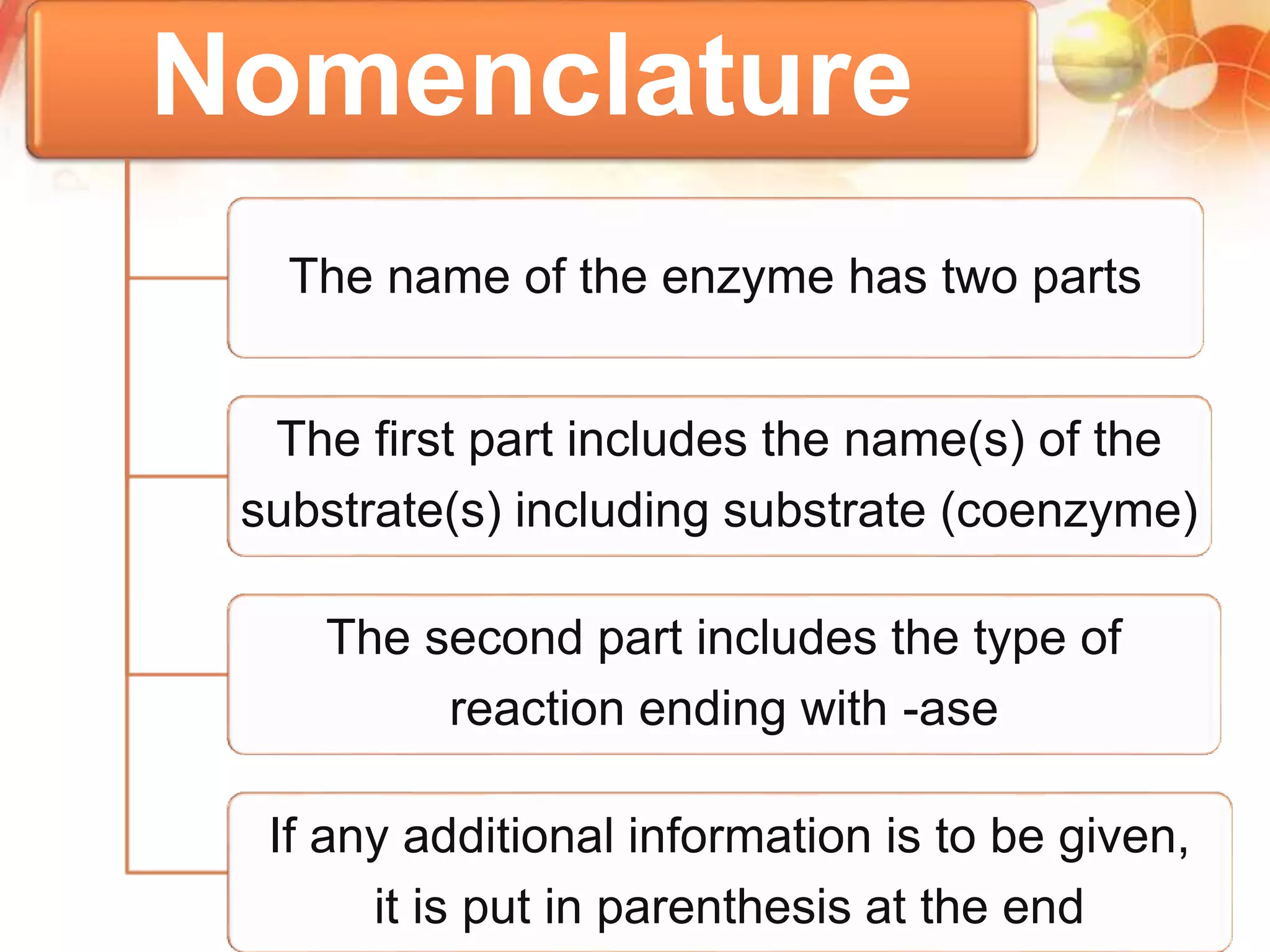 Nomenclature of enzymes | PPT