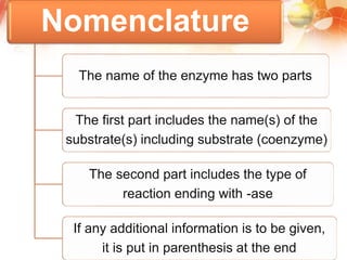 Nomenclature of enzymes | PPT