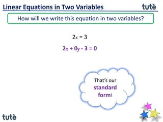 1. linear equations in two variables introduction, solution and ...