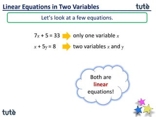 1. linear equations in two variables introduction, solution and ...