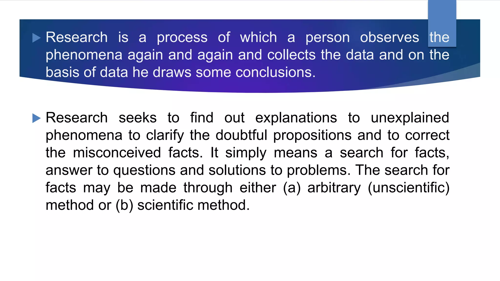 1. unit 1. understanding research | PPTX