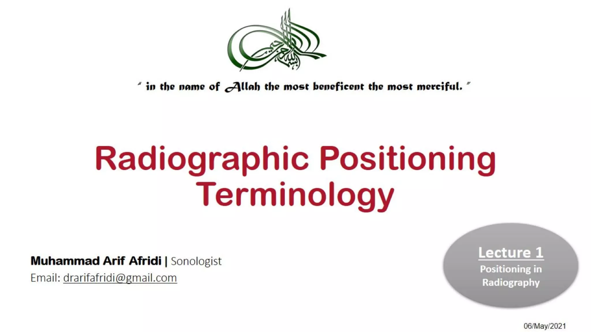 Radiographic positioning terminology | PDF