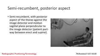 Radiographic positioning terminology | PDF