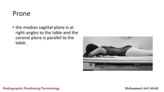 Radiographic positioning terminology | PDF