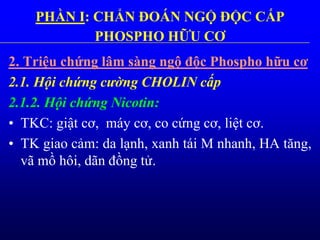 CHẨN ĐOÁN VÀ ĐIỀU TRỊ NGỘ ĐỘC CẤP PHOSPHO HỮU CƠ | PDF