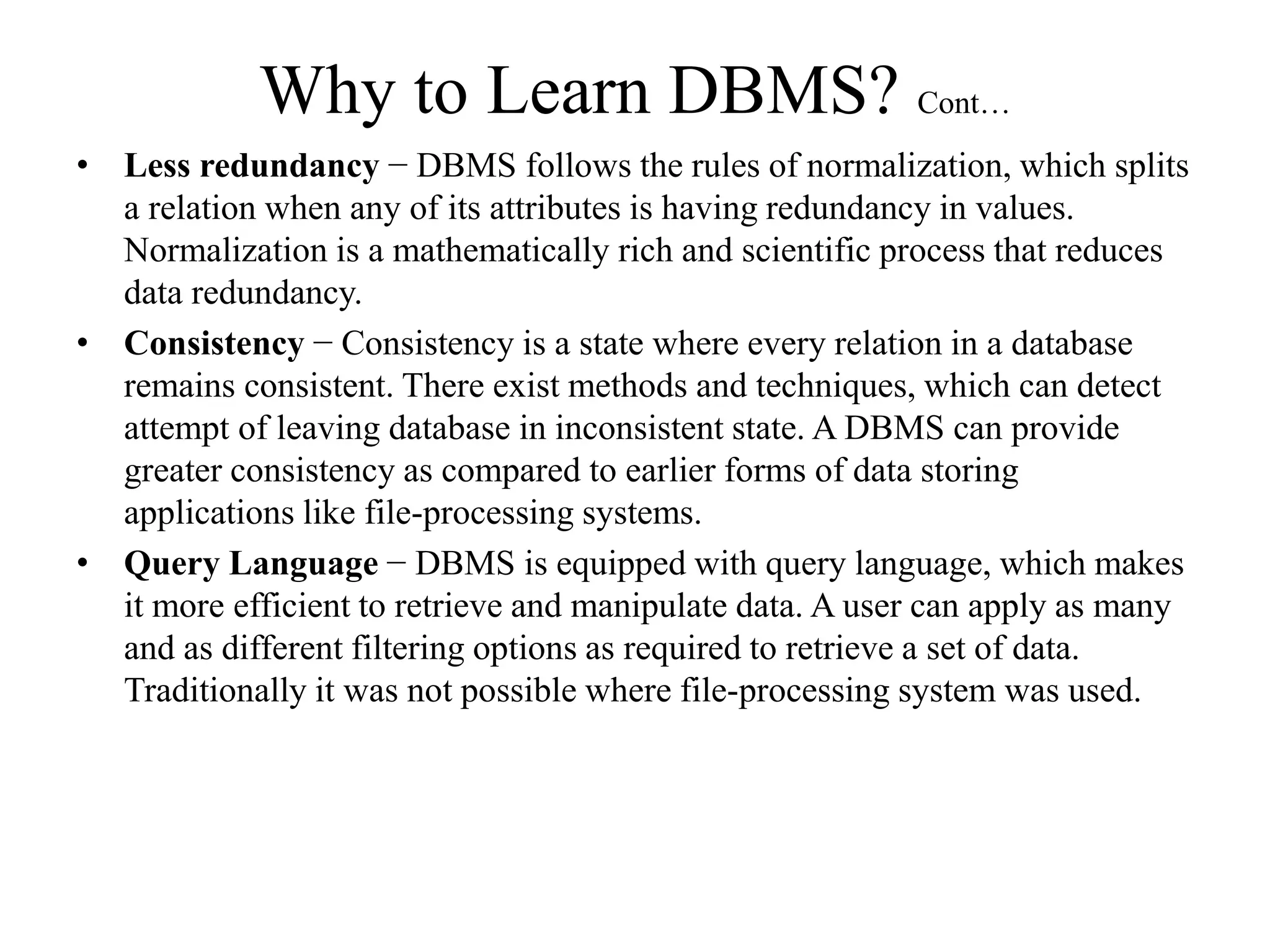 DBMS introduction | PPT