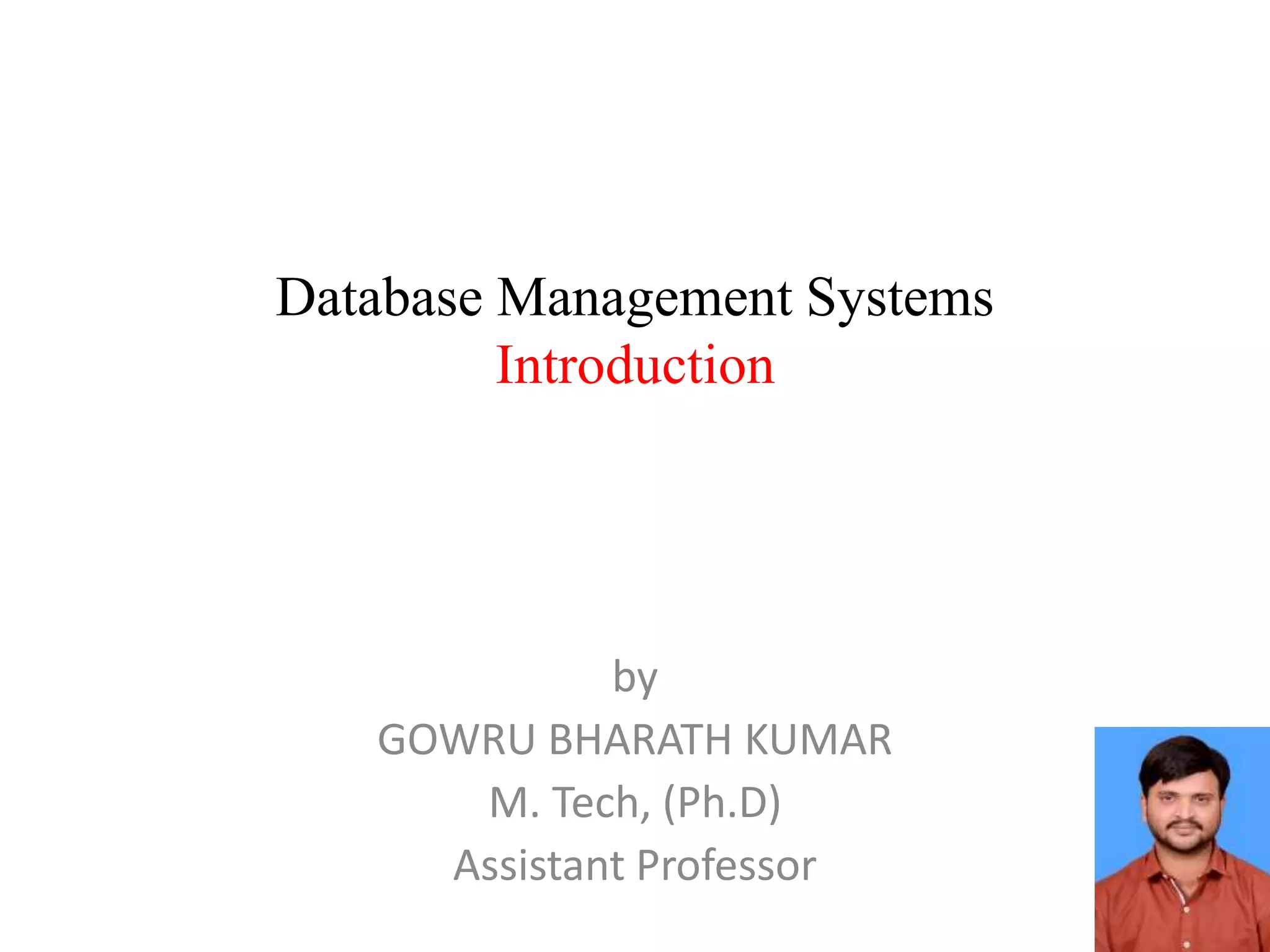 DBMS introduction | PPT