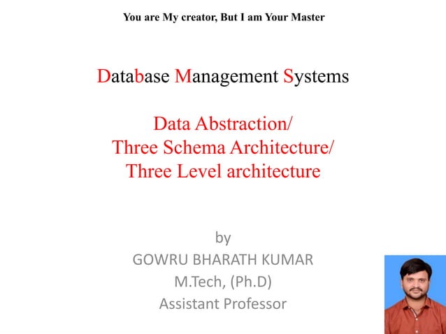 data abstraction in DBMS | PPTX