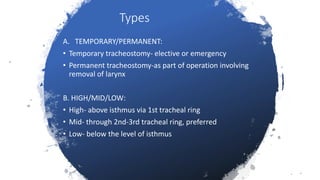 1. tracheostomy, Cricothyrotomy, PDT | PPTX