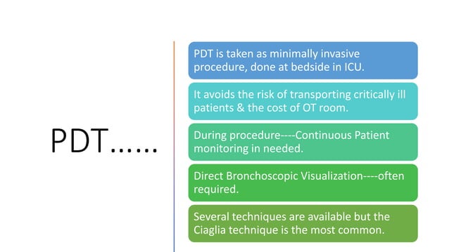 1. tracheostomy, Cricothyrotomy, PDT | PPTX