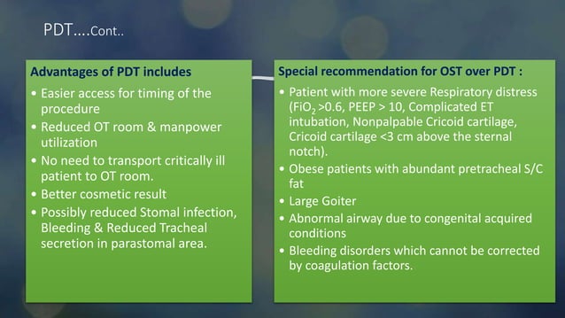 1. tracheostomy, Cricothyrotomy, PDT | PPTX