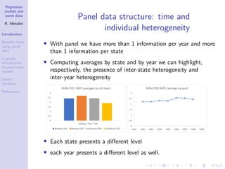 Regression models for panel data | PDF