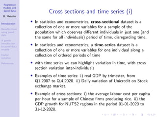 Regression models for panel data | PDF