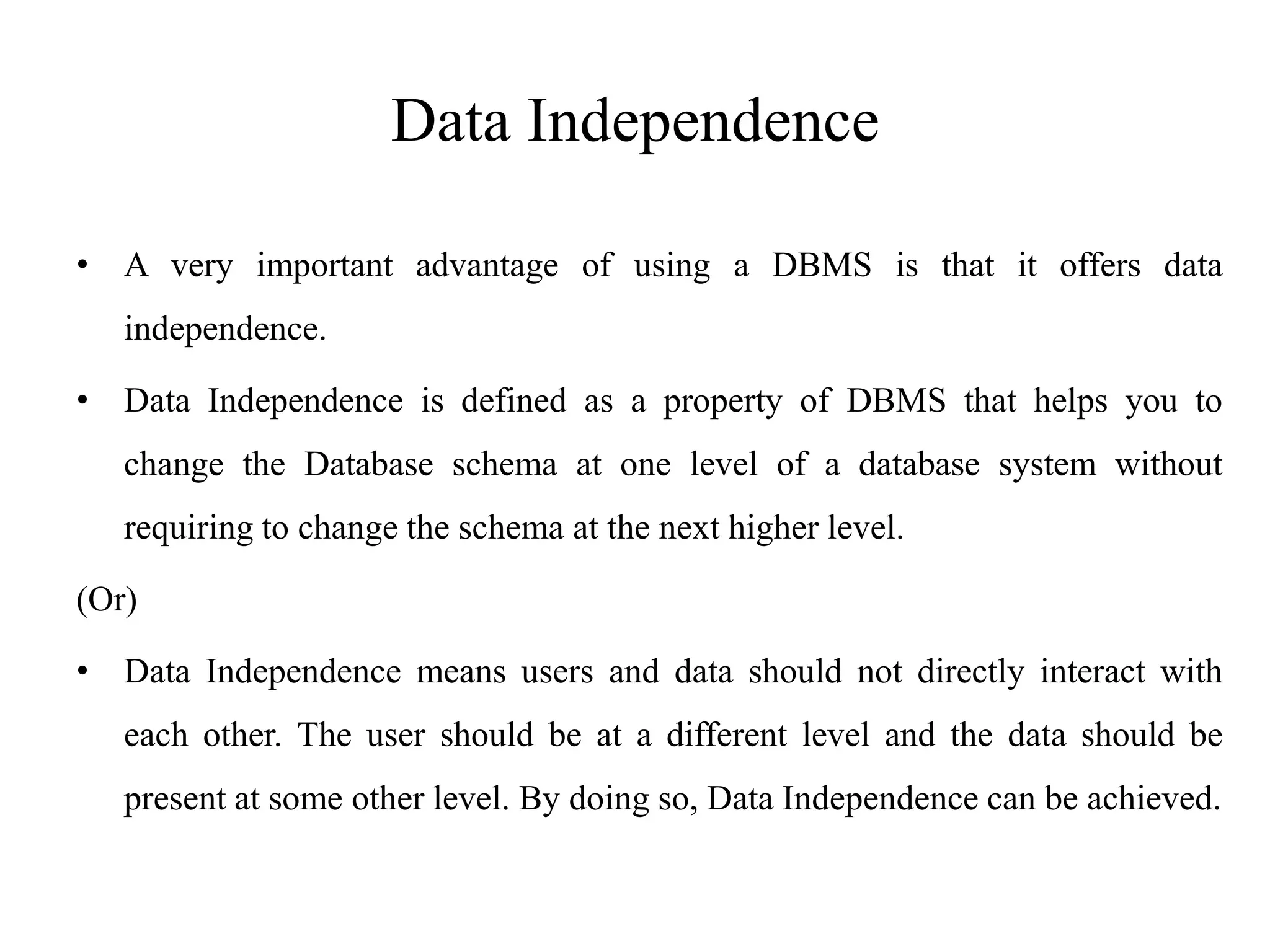 1.4 data independence | PPTX
