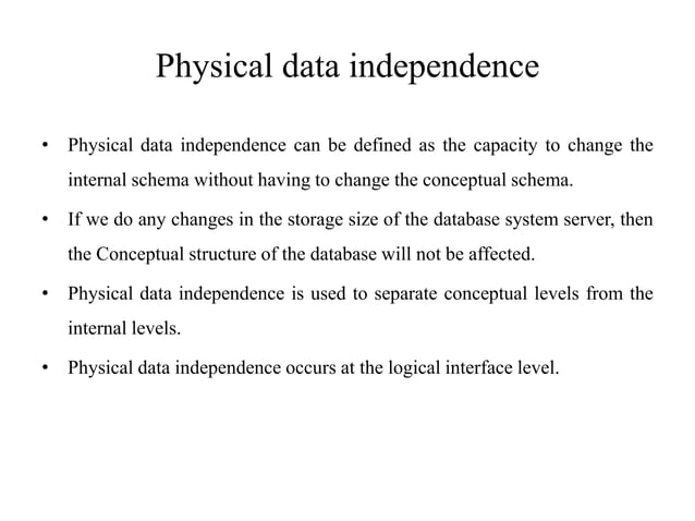 1.4 data independence | PPTX