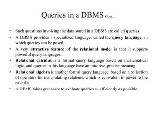 DBMS languages/ Types of SQL Commands | PPTX
