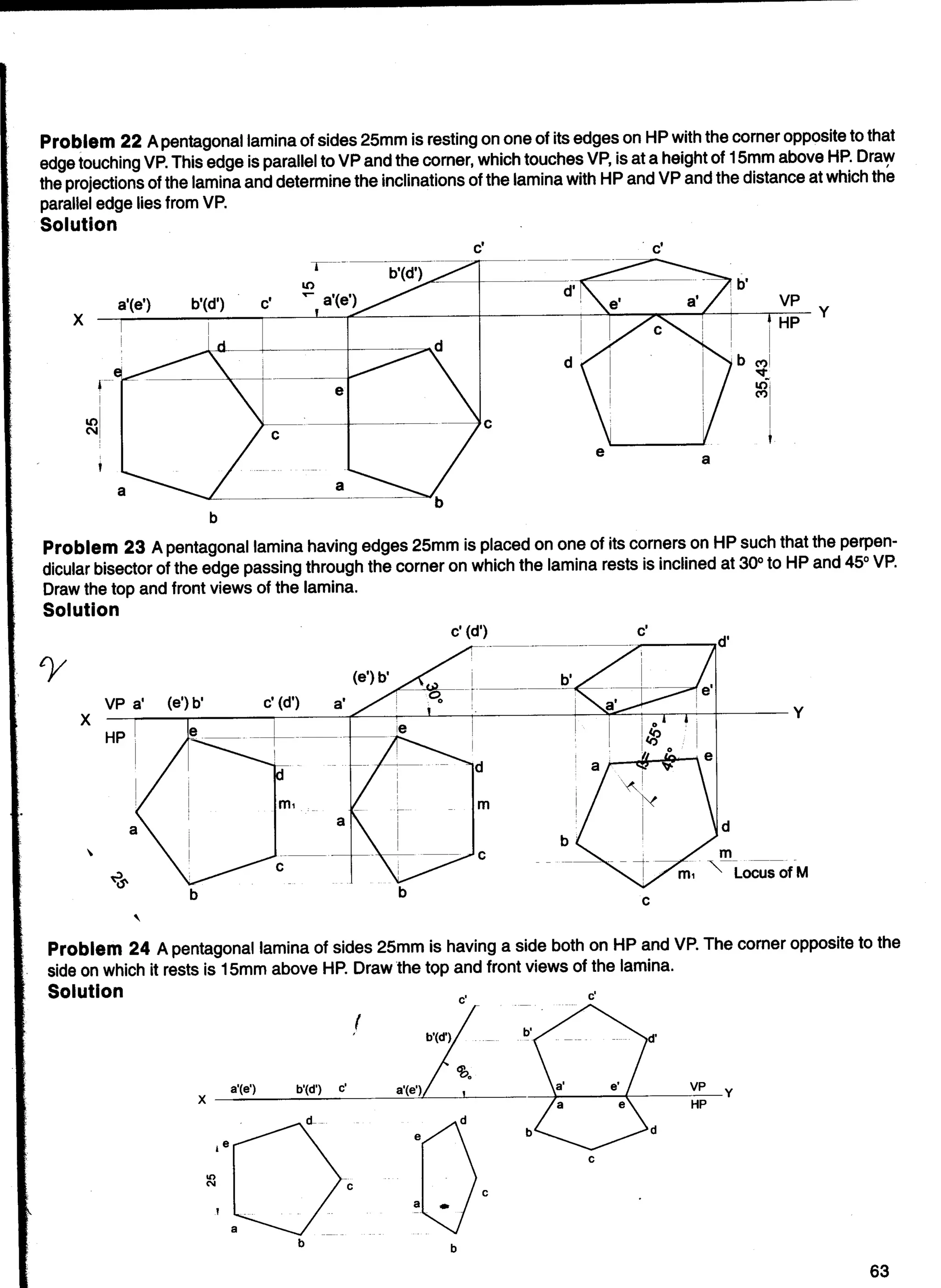 Projection of Planes- Engineering Graphics | PDF