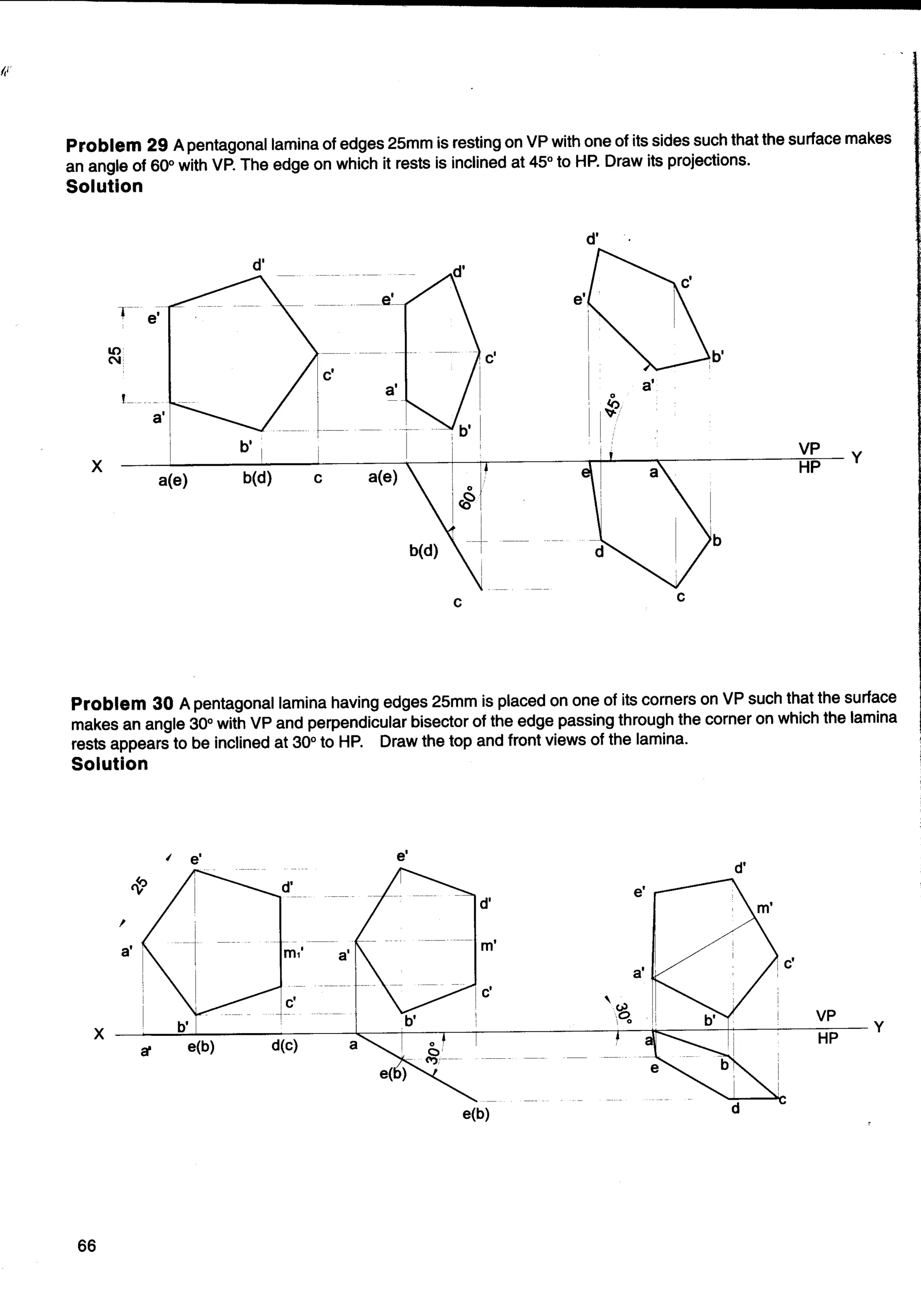 Projection of Planes- Engineering Graphics | PDF